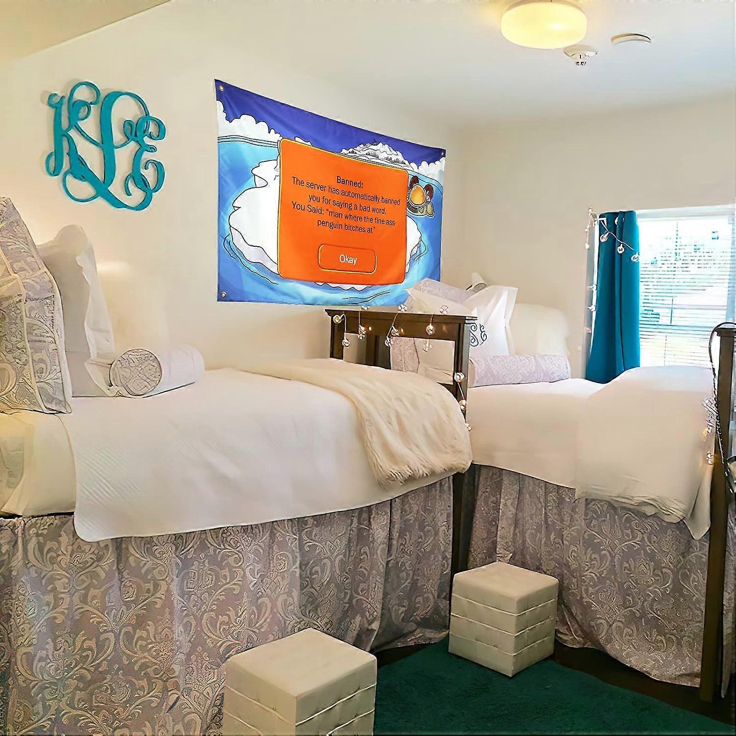 Banned Flag Funny Meme Flags Cool Flags Banner 3X5 ft College Dorm Room ...