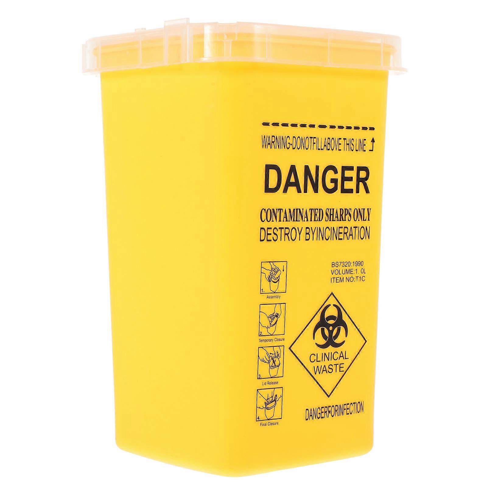 Sharps Container Small Sharps Waste Bin Needle Disposal Container ...