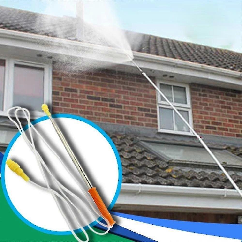 Telescopic Turbo Sprayer Wand Stainless Steel Lengthened Pipe Gardening ...