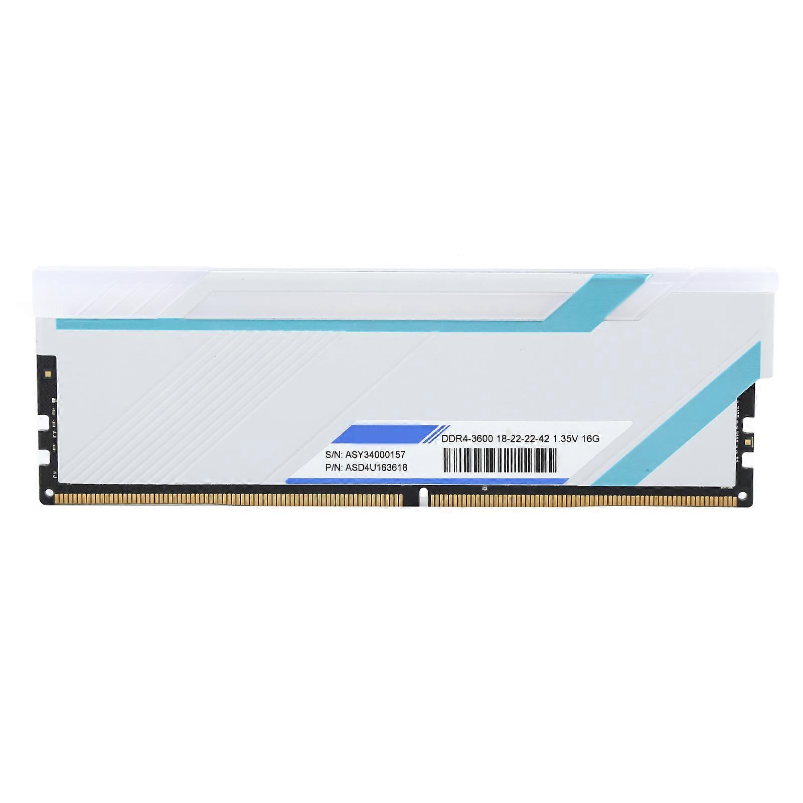 ASint RAM DDR4 3600MHz 16GB Desktop Computer RGB Lighting PRIME Memory ...