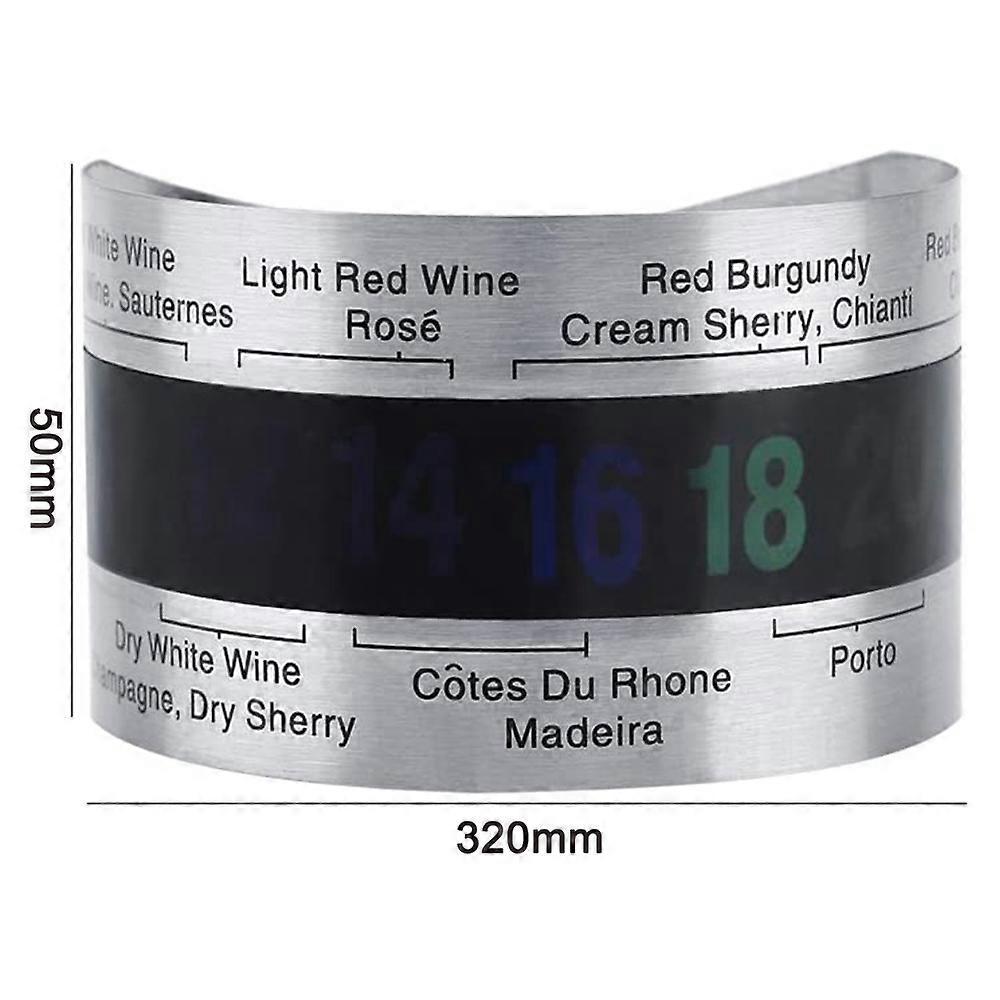 Stainless Steel Wine Temperature Bracelet Thermometer Bottle Beer ...