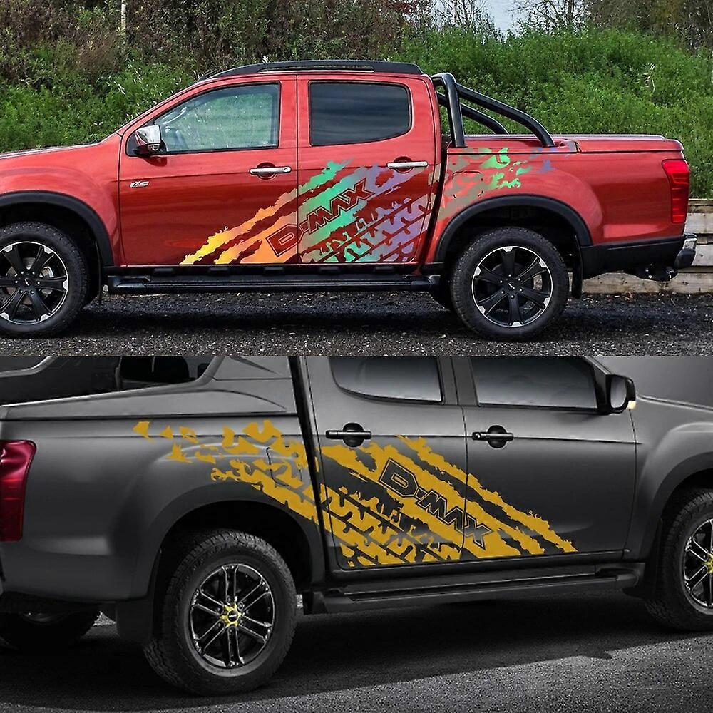 Car Stickers For Isuzu Dmax D Max IMCT Pickup Door Side Decor Decals ...