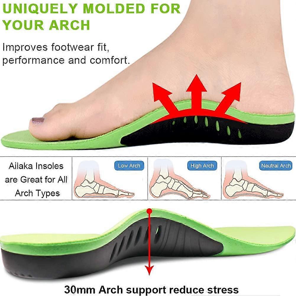 Ailaka Kids Orthotic Arch Support Shoe Insoles Plantar Fasciitis ...