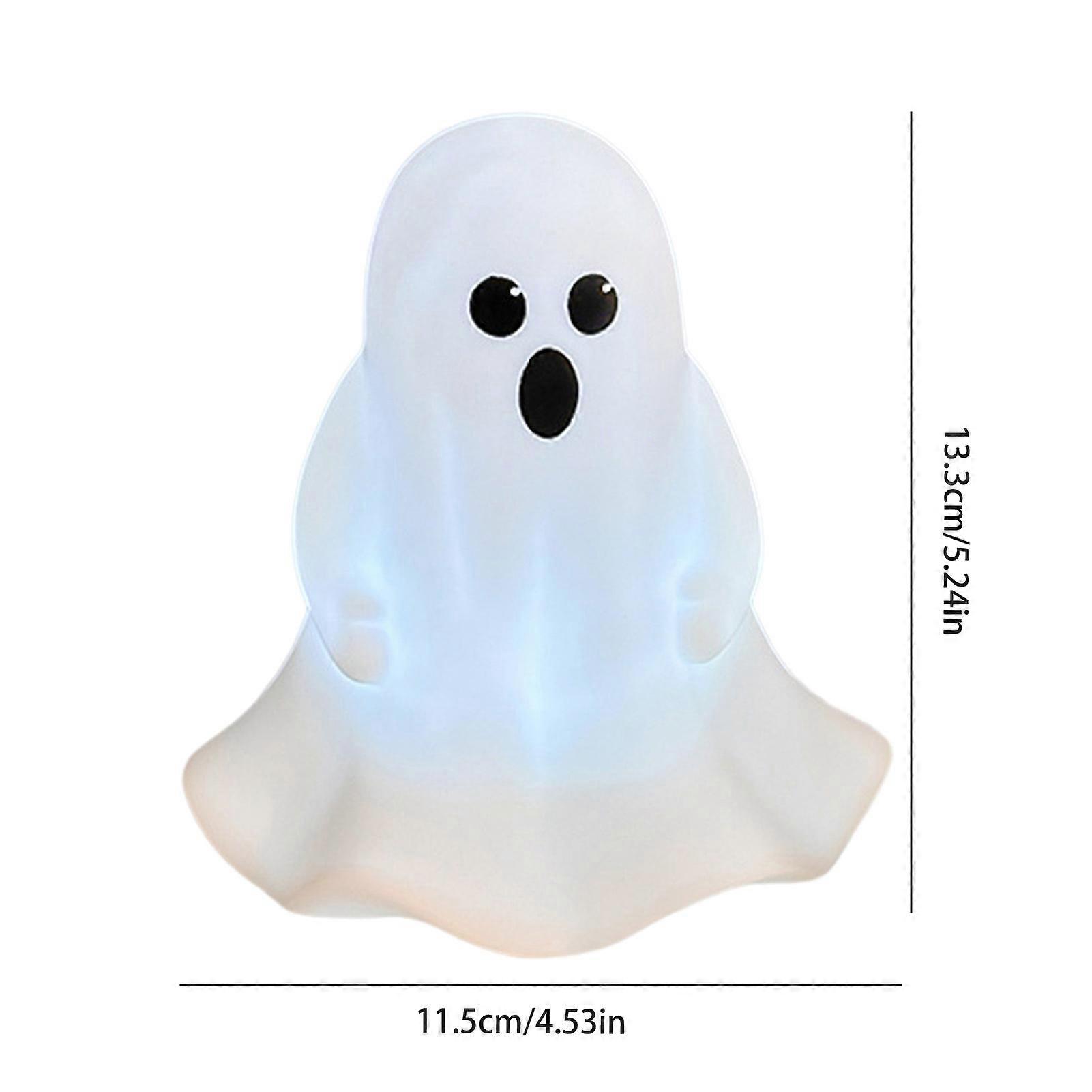 Cute Ghost Statue LED Night Lamp Soft Glow Flicker Free Energy-Saving ...