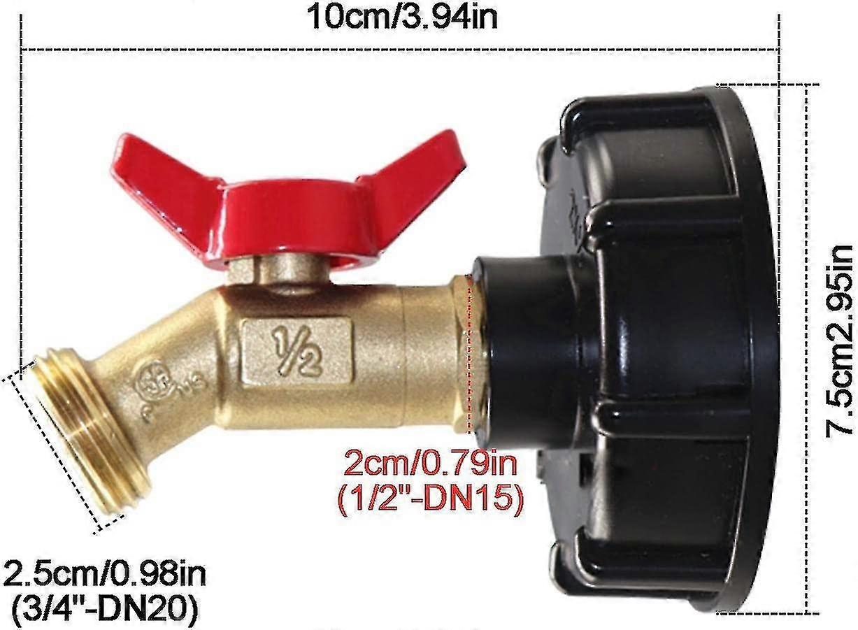 Ibc Tank Connector Faucet Adapter Tank Faucet Drain Tank Adapter For ...