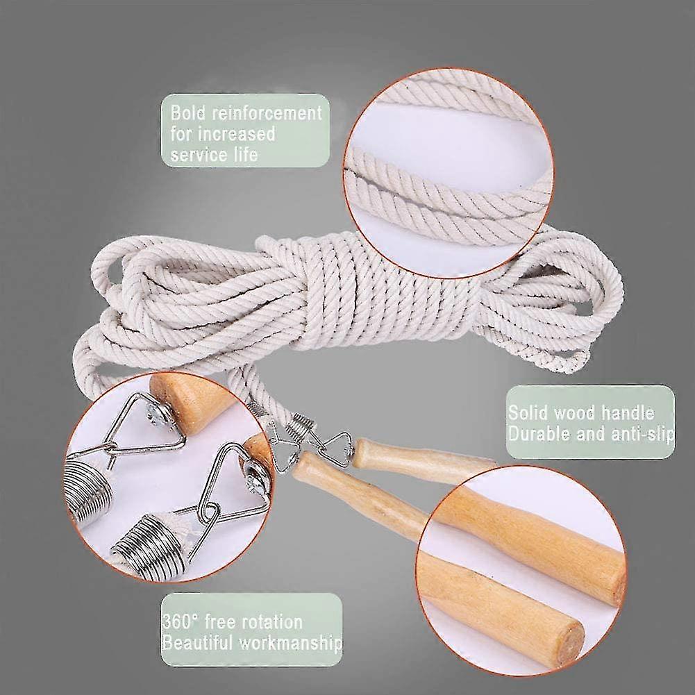 Skipping Rope, 22.9ft Long Jump Rope With Wooden Handle, Best Team ...