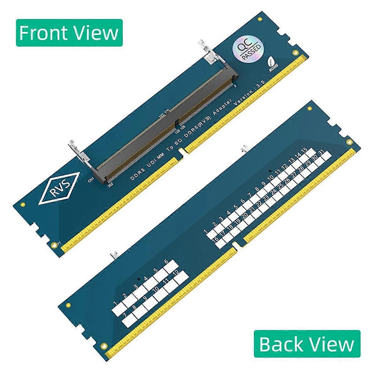 Laptop Ddr5 Ram To So Ddr5 U Dimm Desktop Adapter Card Memory Tester So Ddr5 To Ddr5 U Dimm