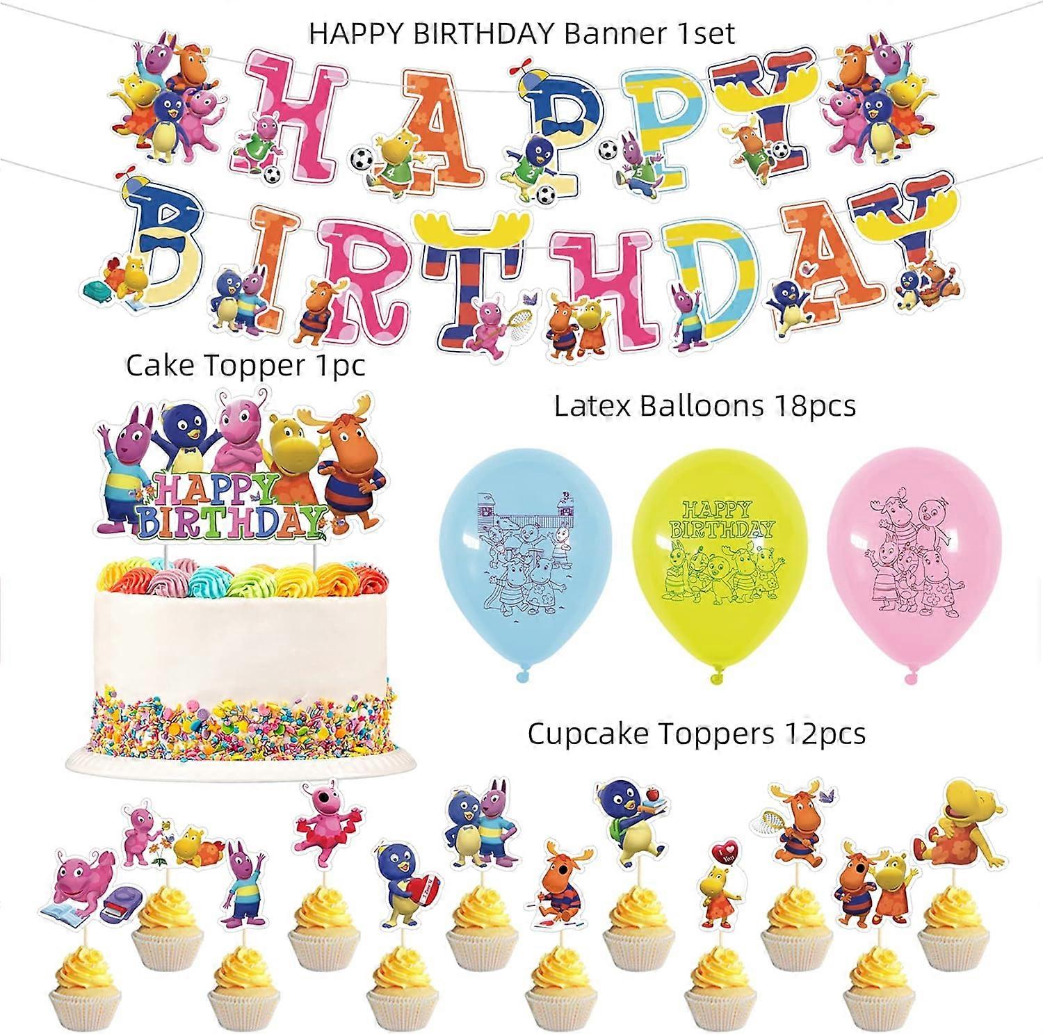 Backyardigans födelsedagsfest dekorationer backyardigans festtillbehör ...