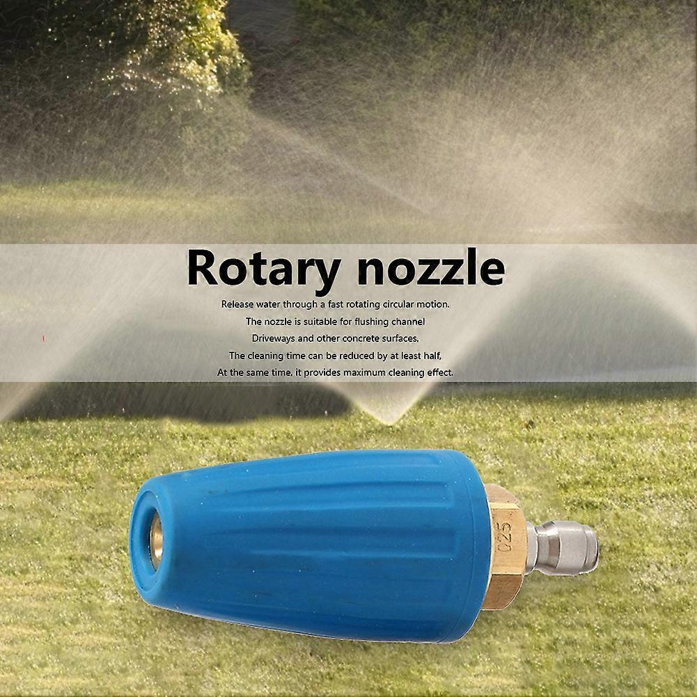 5000psi High Pressure Cleaner Brass Rotating Dirt BlasterTurbo Nozzle ...