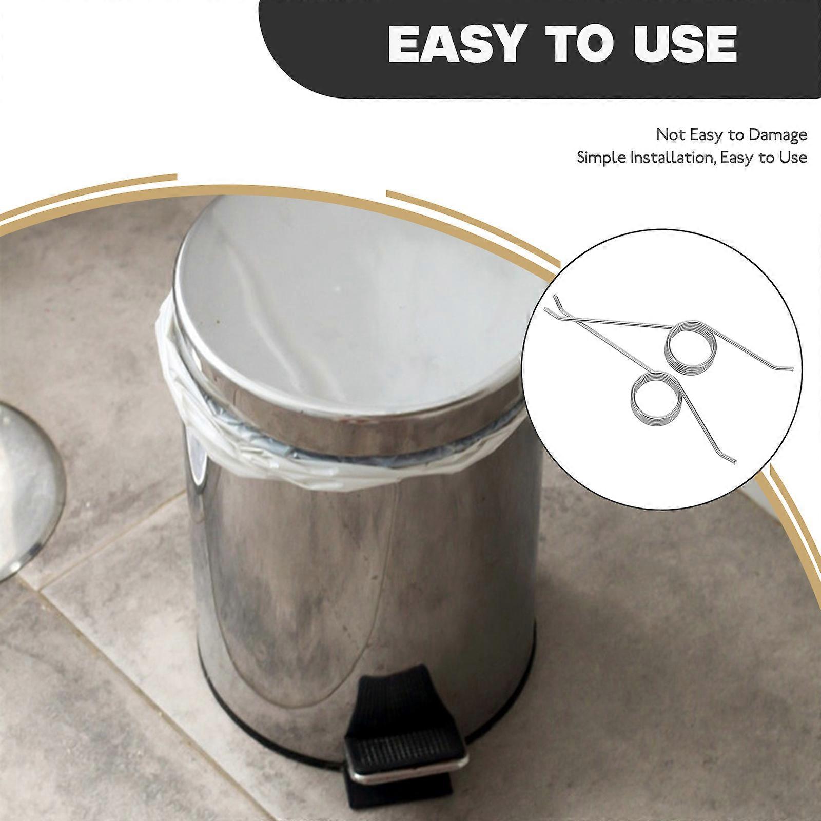2pcs Trash Can Lid Spring Small Springs Replace Can Lid Spring Trash ...