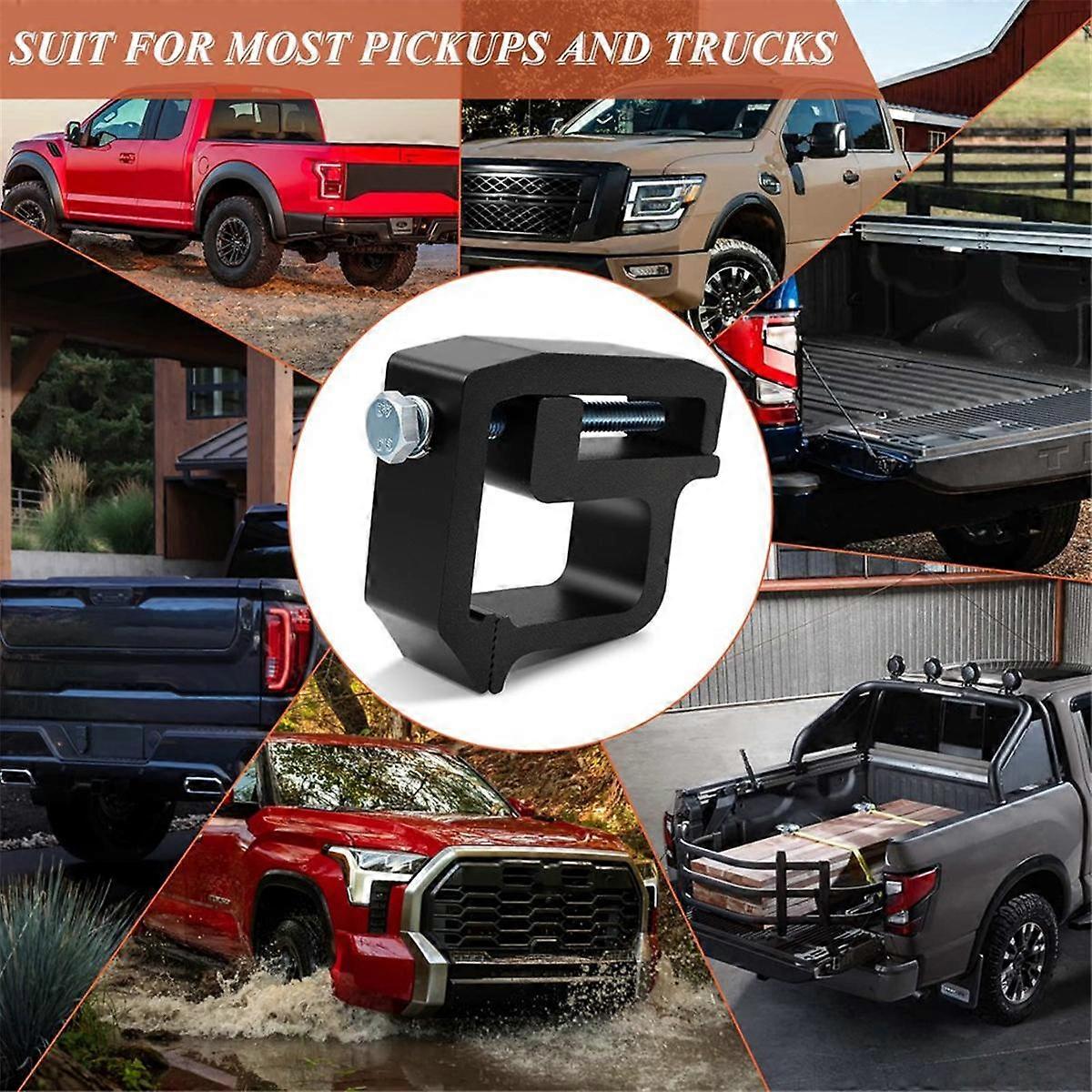 4PCS Mounting Clamps Ladder Rack Clamps Truck Cap Topper Shell Heavy ...