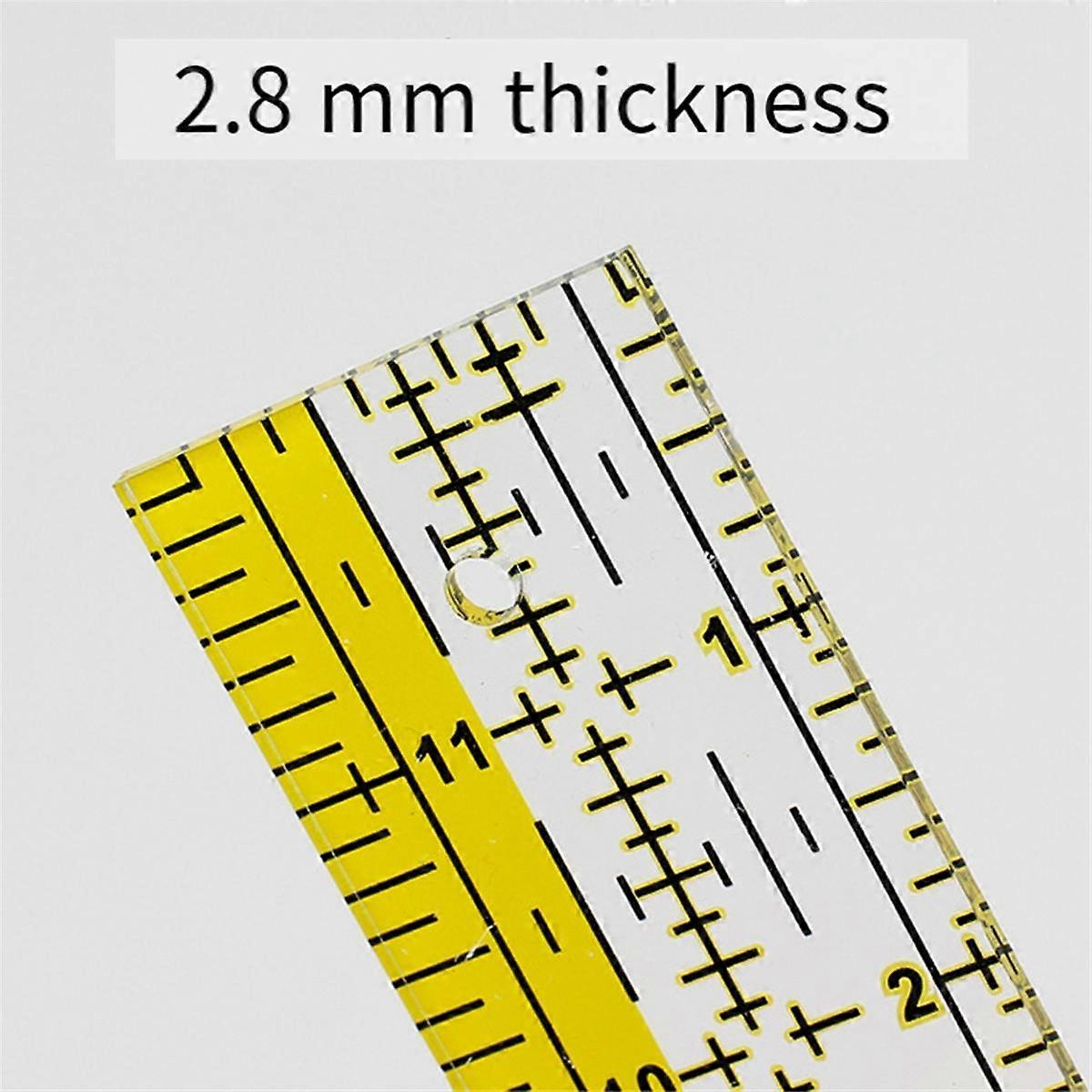 Quilting Ruler Acrylic Quilters Ruler for Easy Precision Cutting Fabric ...