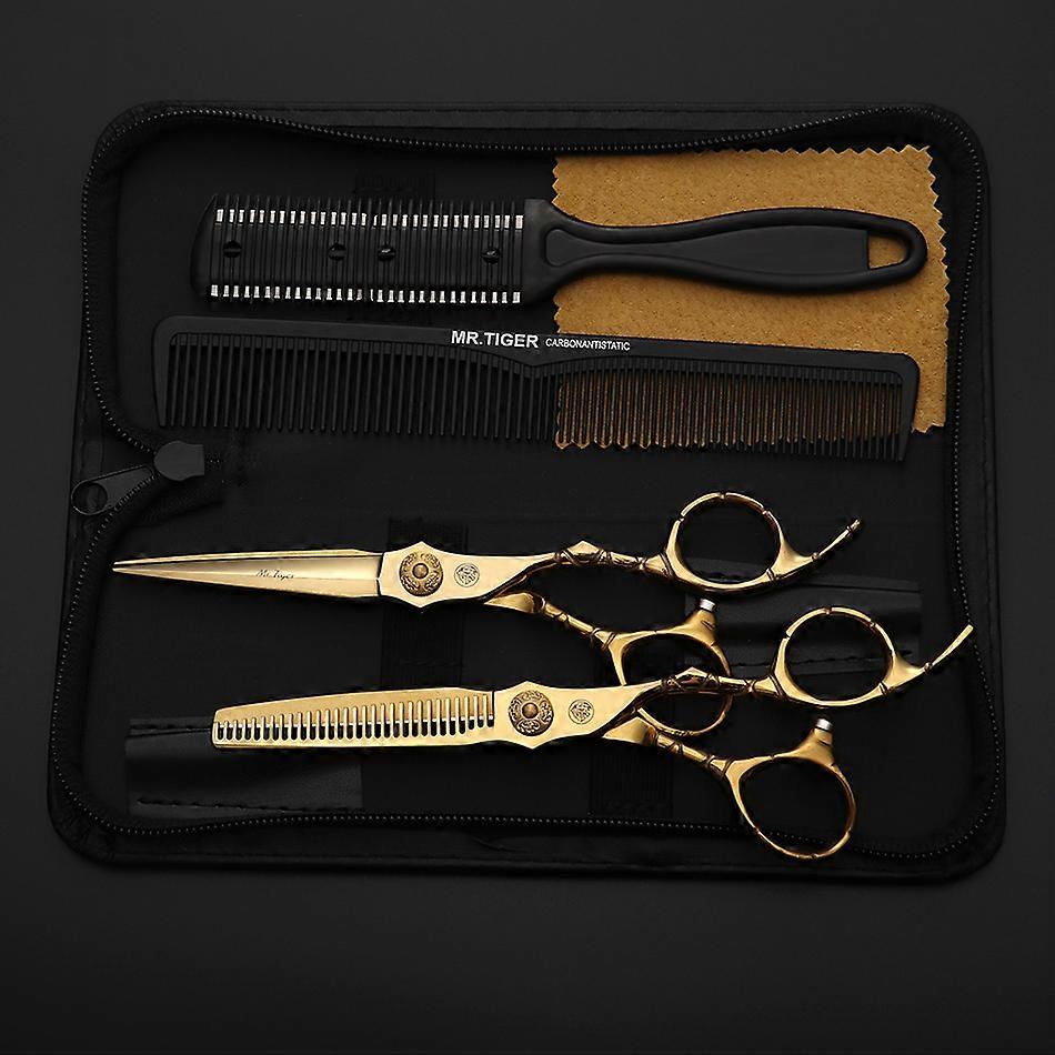 Japan Hair Scissors 5.5 6.0 Professional Hairdressing Scissors Thinning Barber Scissor Set Hair ...