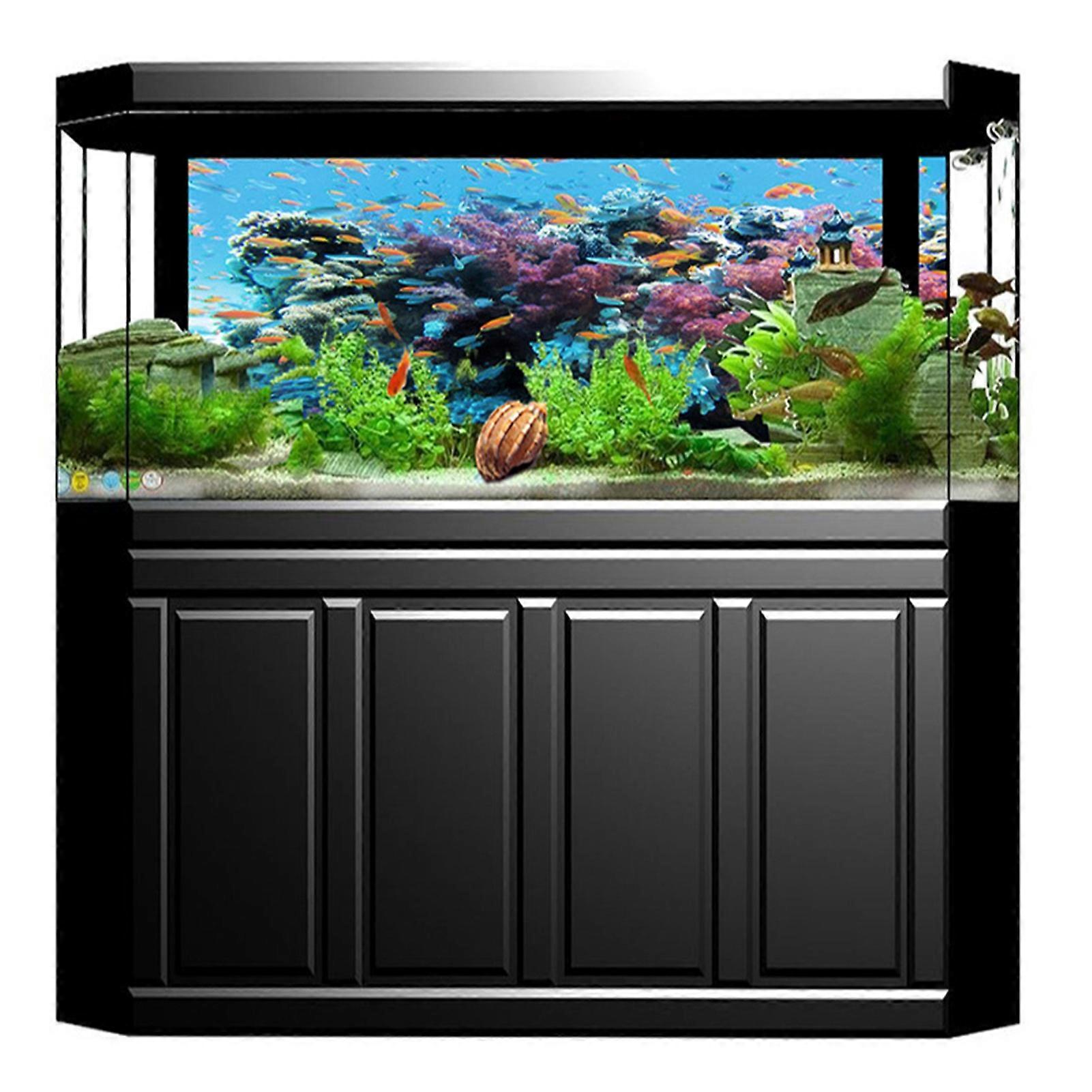Aquarium Sticker Ocean Landscape High Viscosity Thicken Waterproof PVC ...