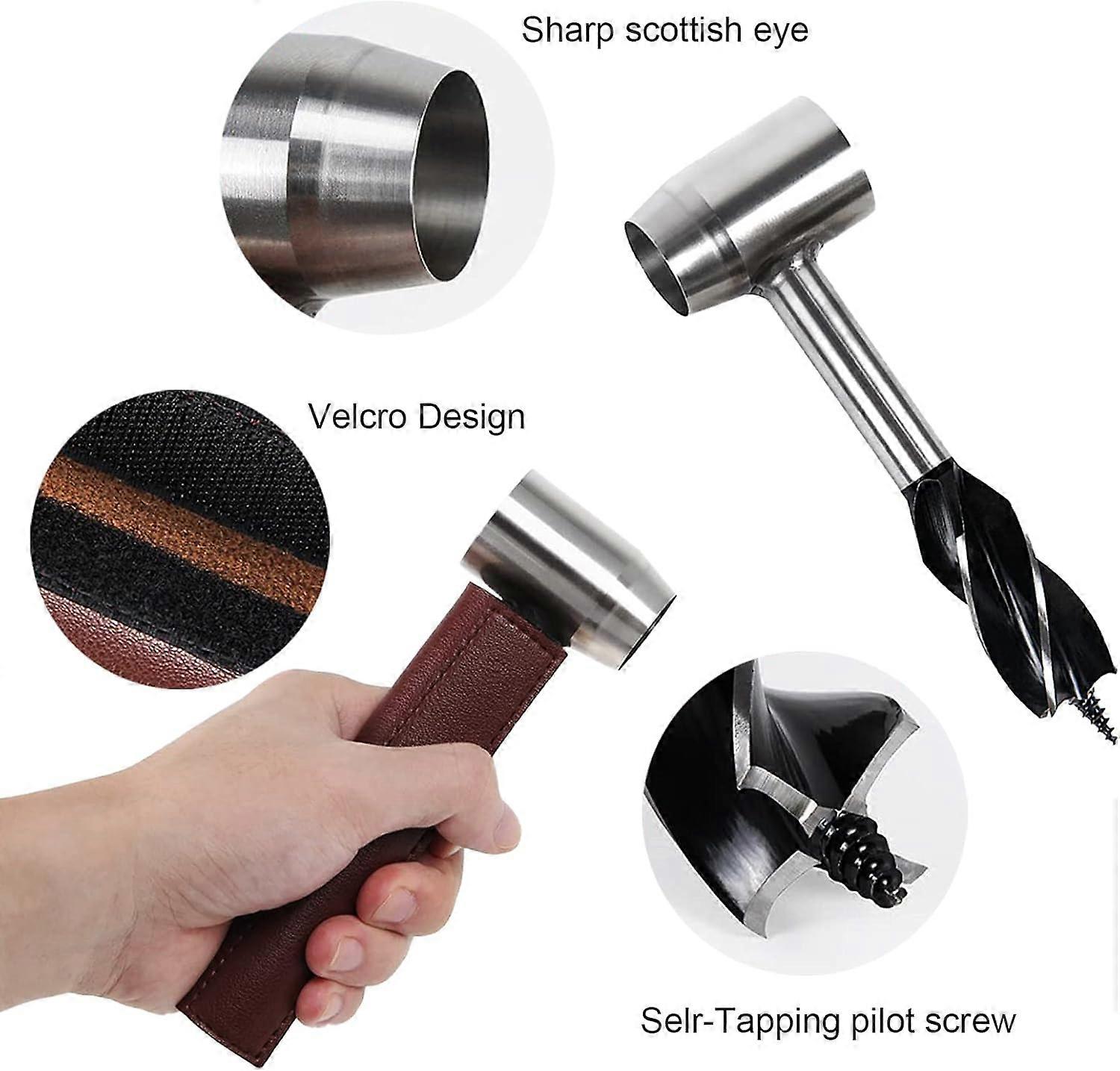 Manual Wood Auger Bushcraft Tools, Hand Drill for Woodworking ...