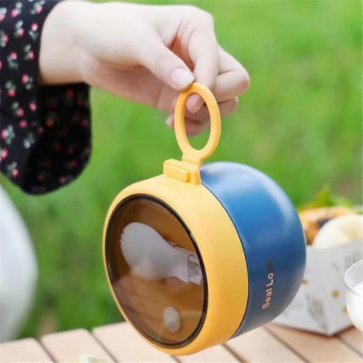 Stainless Steel Vacuum Soup Cup - Portable Lunch Box with Spoon ...