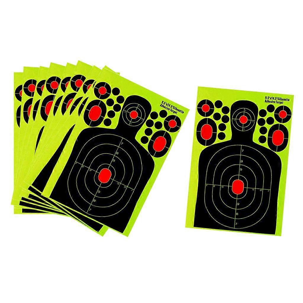 10 lot Self-Adhesive Human Body Shape Shooting Targets Reactive ...