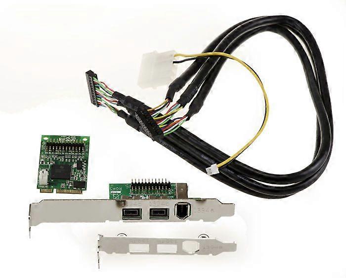 Mini PCIe Firewire 800 and 400 IEEE1394A and IEEE1394B controller card ...