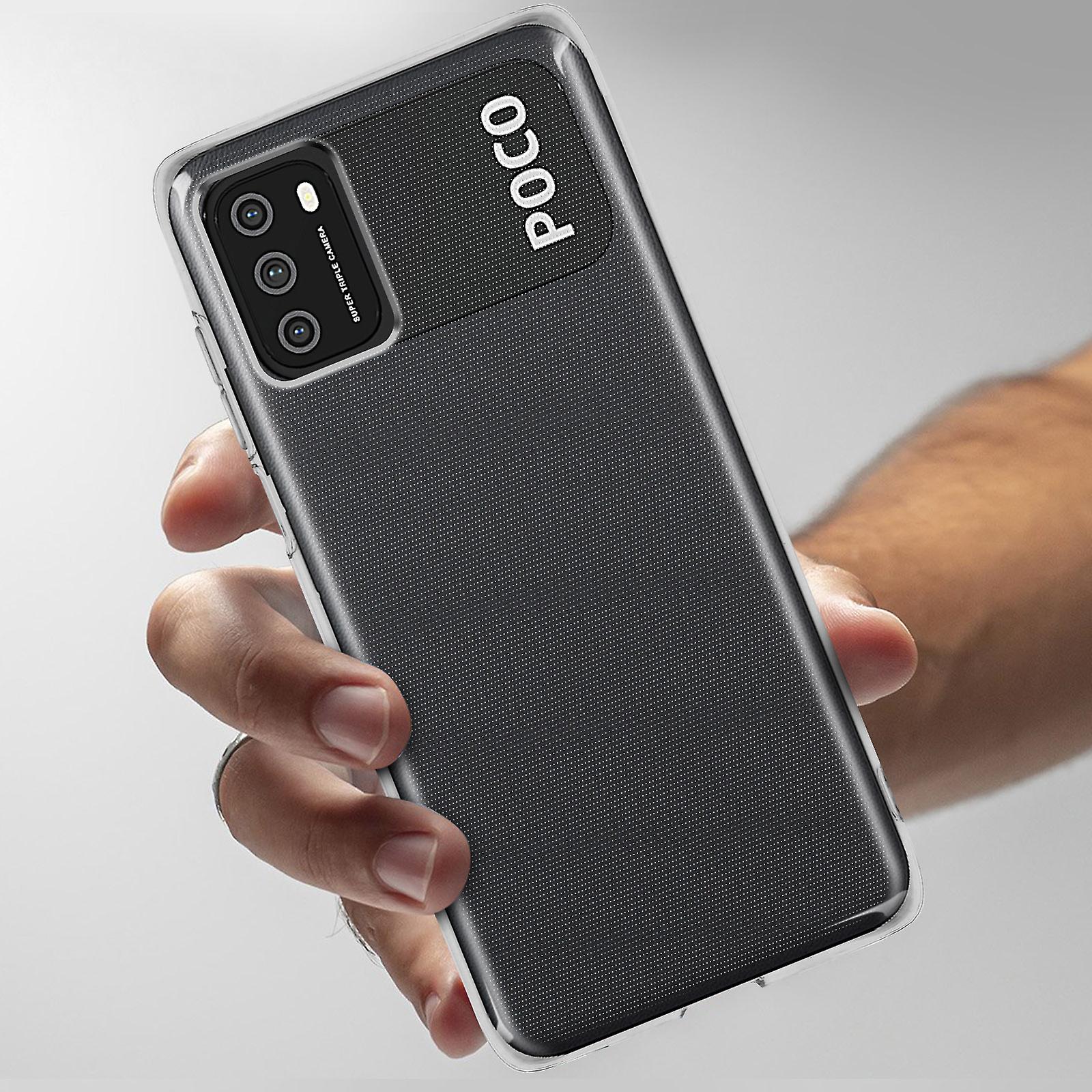 Xiaomi Poco M3 Silicone Cover and Tempered Glass 9H clear | Fruugo UK