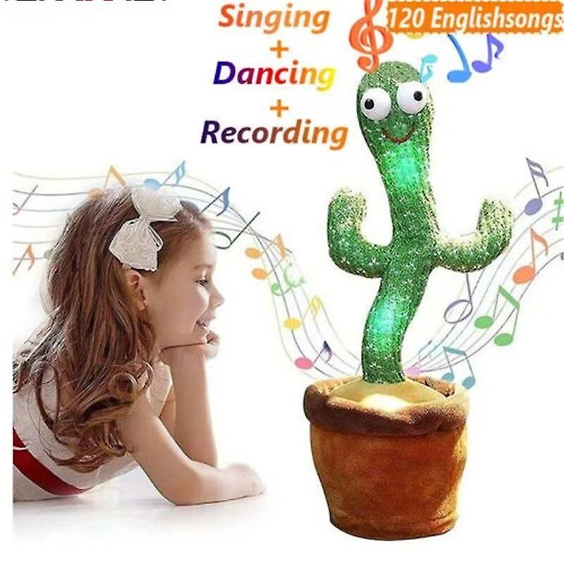 Cactus Plush Toy Singing Dancing Recording Built-in 120 Songs Learn ...