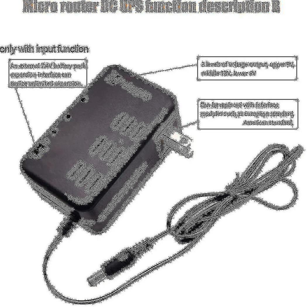 Rechargeable 5000mah 5v 9v 12v Ups Uninterrupted Backup Power Supply 5 ...