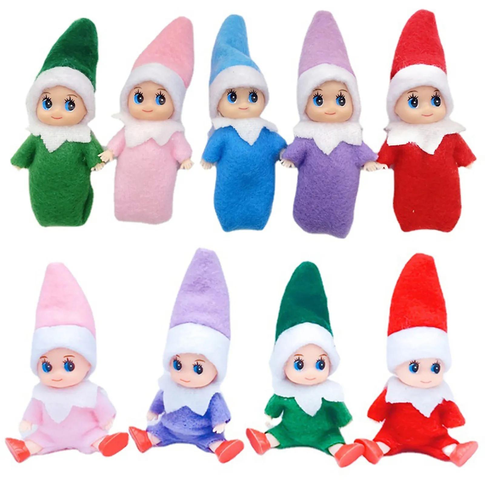 Christmas Baby Elf Dolls Plush Dolls Baby Elves Little Girls And Boys ...