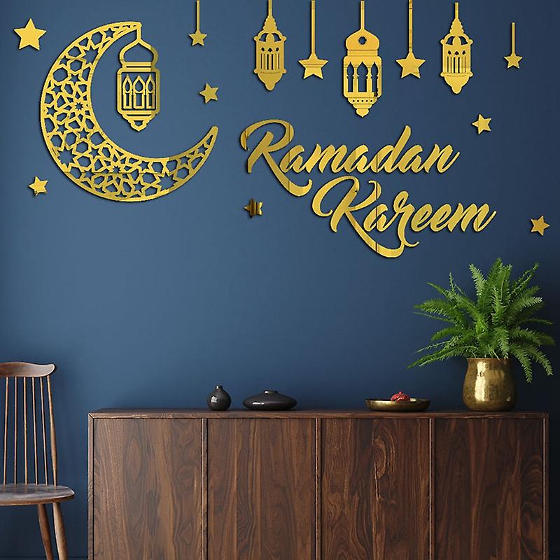 2023 Eid Mubarak Wall Stickers Ramadan Decorations For Home Islamic ...