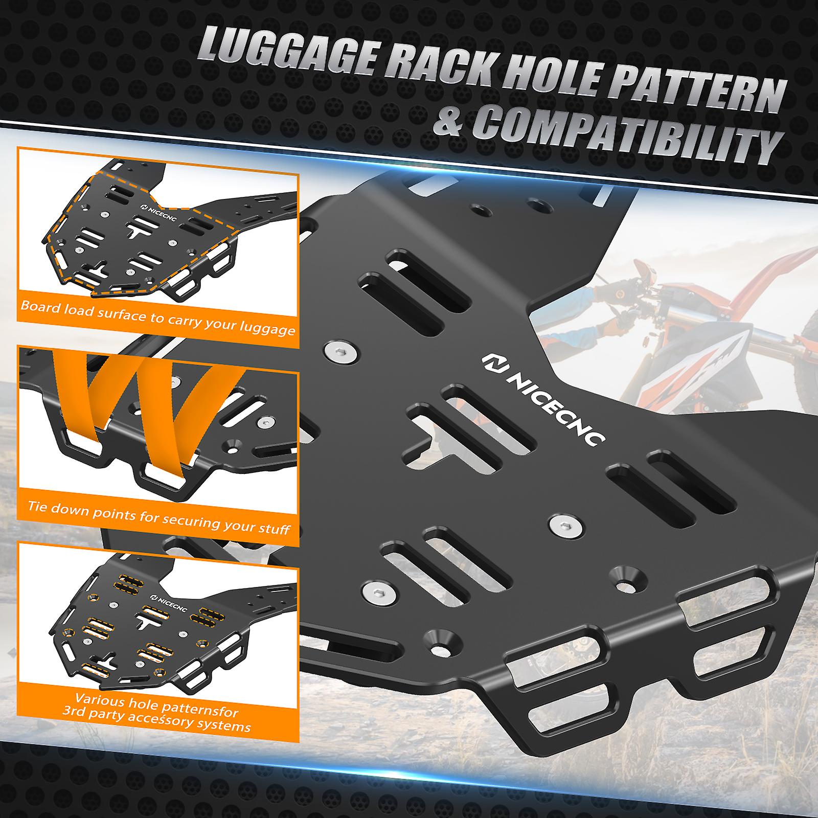 Motorcycle Rear Luggage Rack Cargo Rack Tail Rack For Ktm 690 Enduro R ...