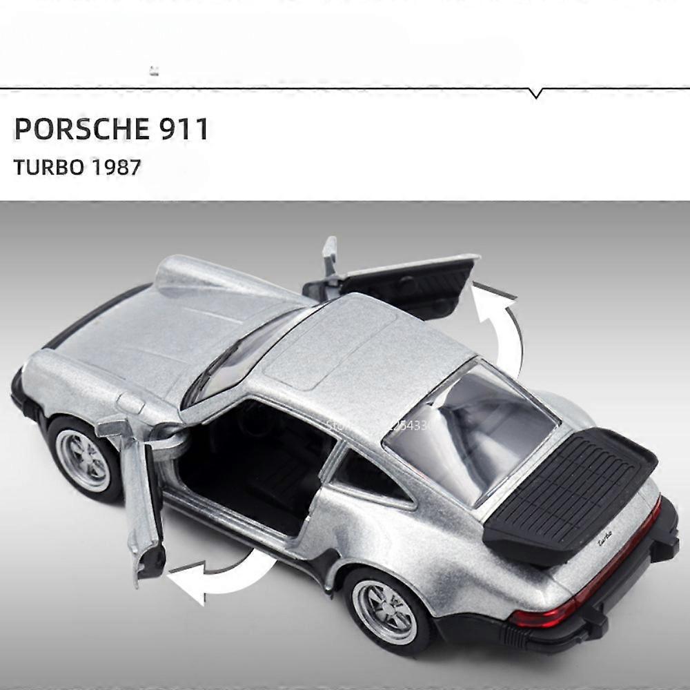 1/36 Scale Porsche 911 Turbo Toy Car Model Alloy Diecast Retro Racing ...