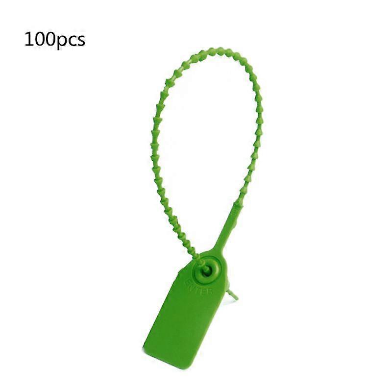 100 Pieces Numbered Safety Tags Self-locking Tie Tamper Resistant ...