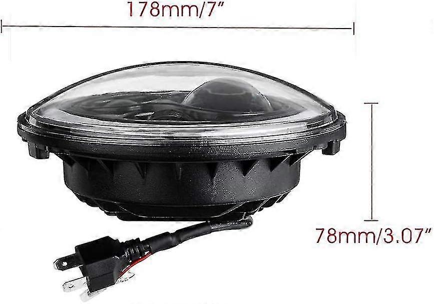 Brand-new 7 Inch Approved Round Led Headlights, 2 Pieces Halo Projector ...