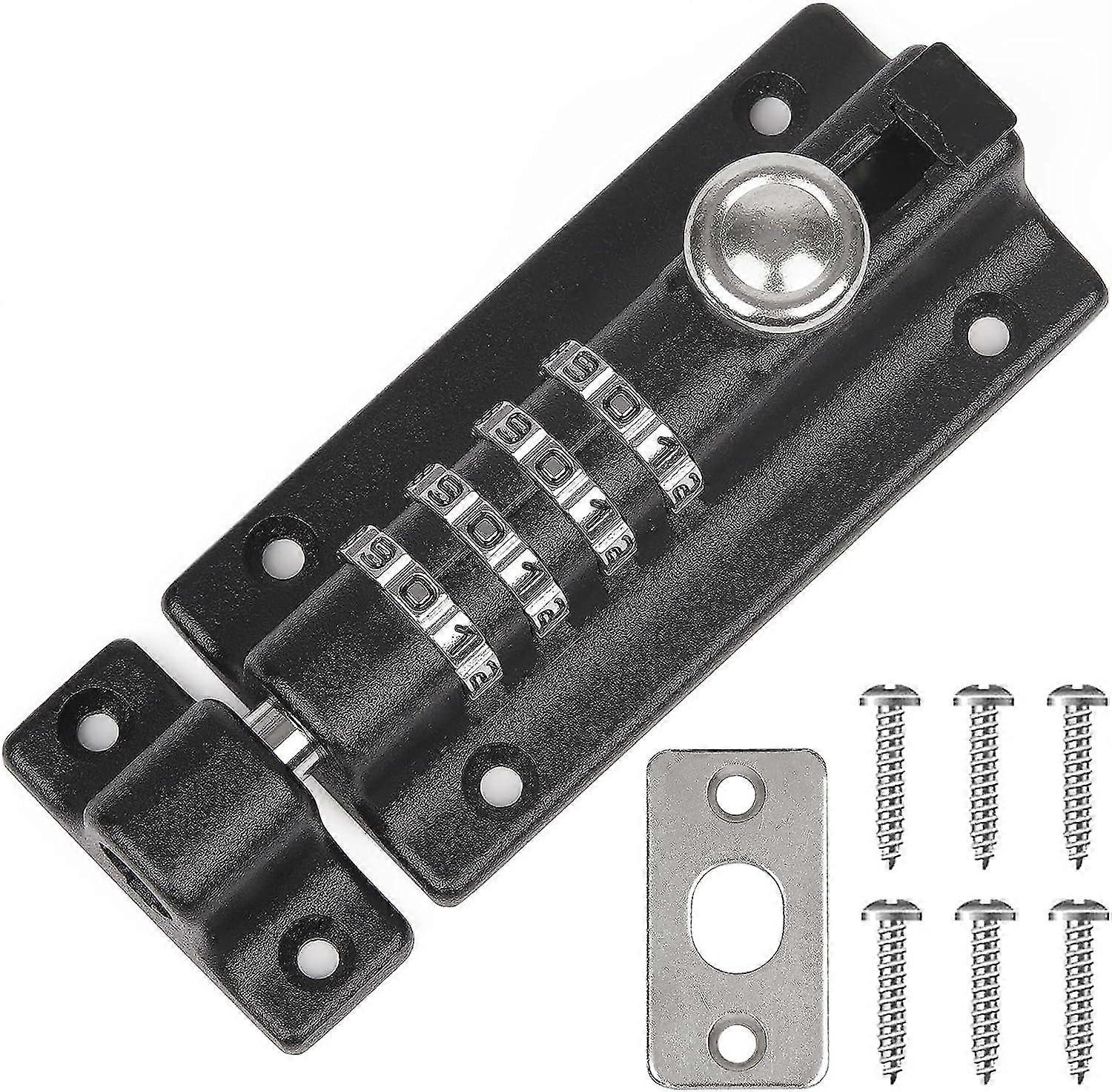 Digit Combination Locking Bolt, 4 Digit Sliding Lockable 120mm ...