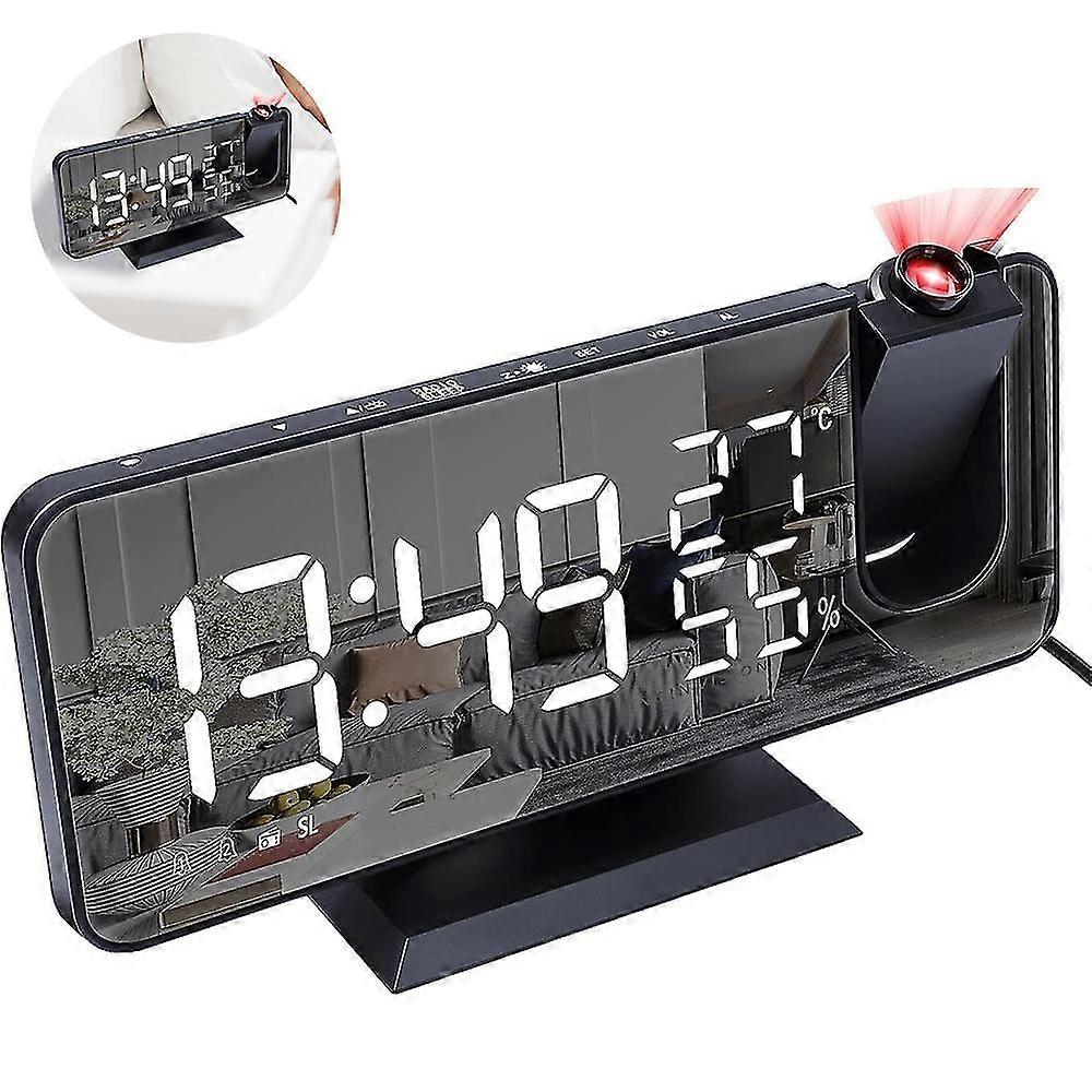 2024,Projection Alarm Clock For Bedroom Ceiling Digital Alarm Clock ...