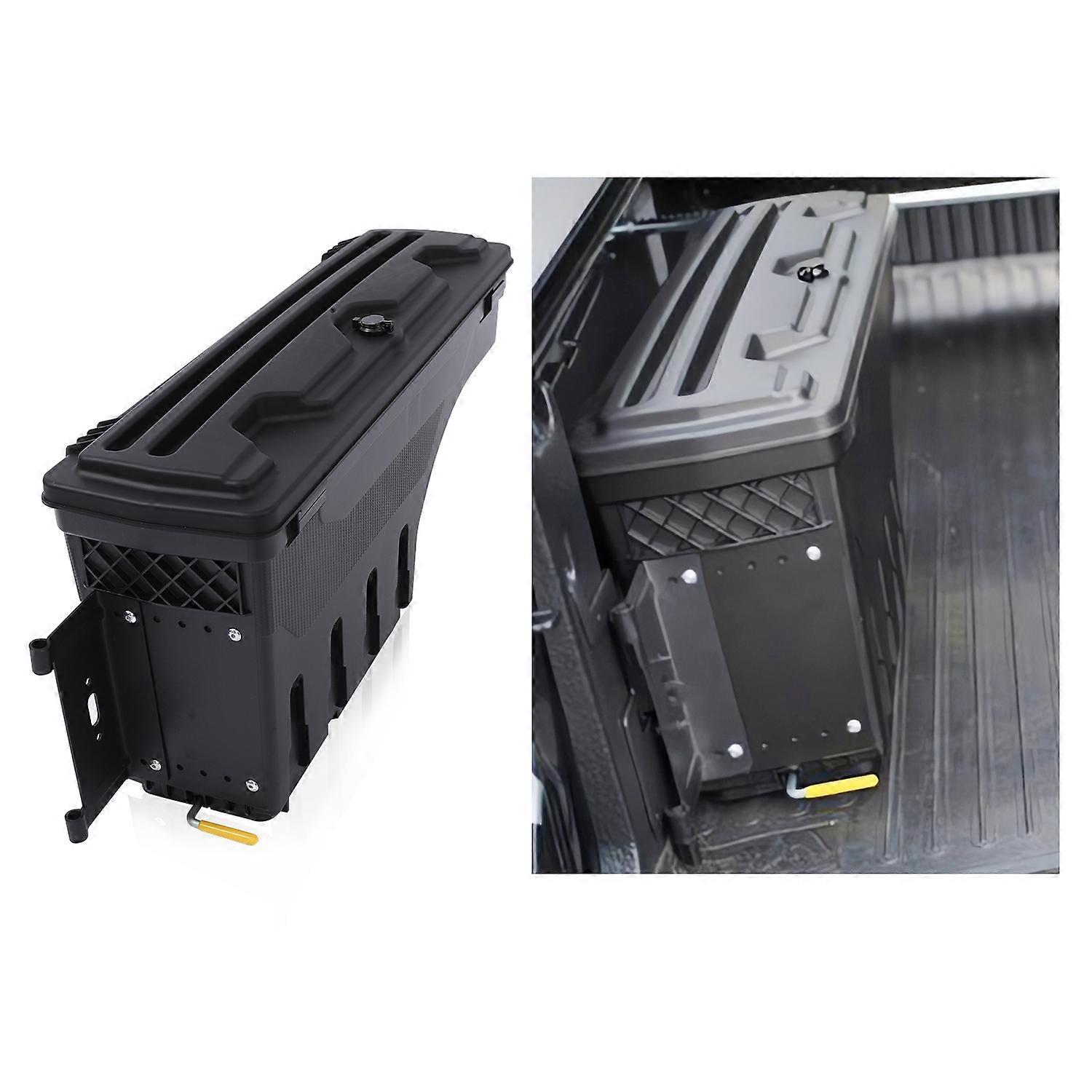 Left/Right Side Blk Truck Bed Tailgate Storage Tool Box Swing Case for ...