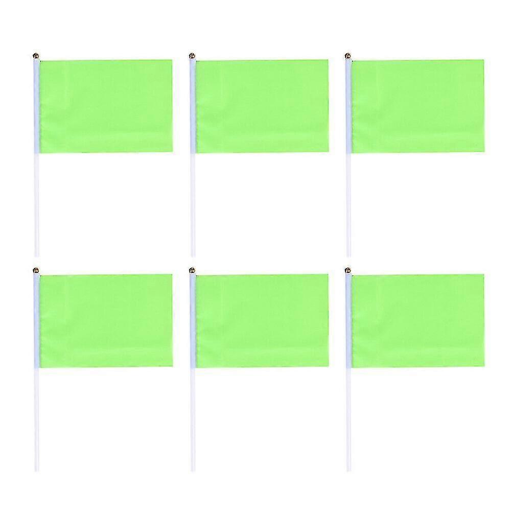 50 Pcs Green Decor Mini Plain Flags Miniature Flags Miniature Flag Mini ...