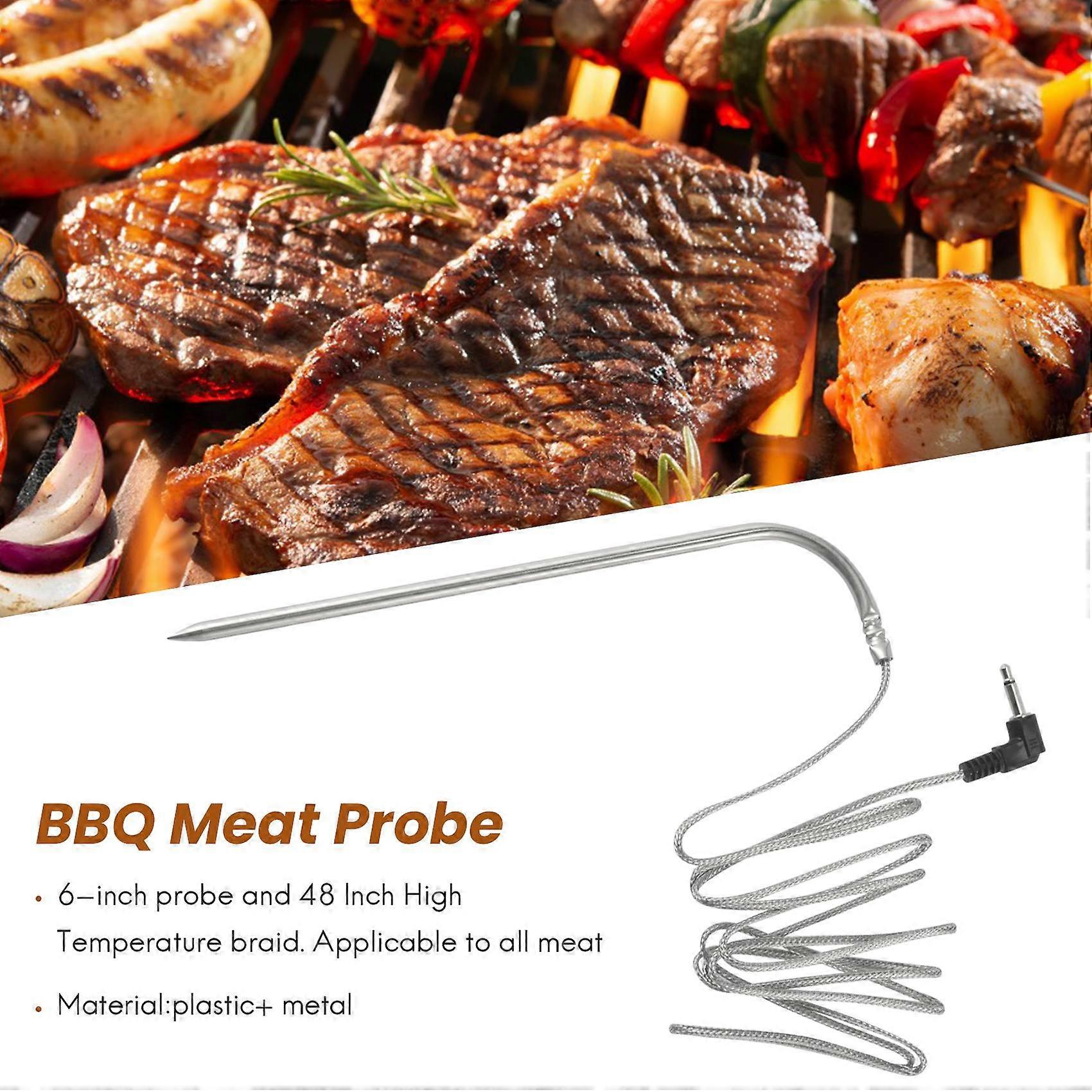 Replacement High-Temperature Meat Probe for Pellet Grills and Pellet ...