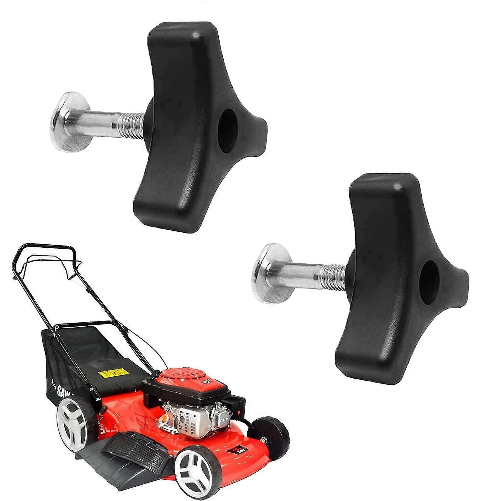 2 pcs Handle Wing Nut And Bolt, Universal Plastic Lawnmower Triangle ...