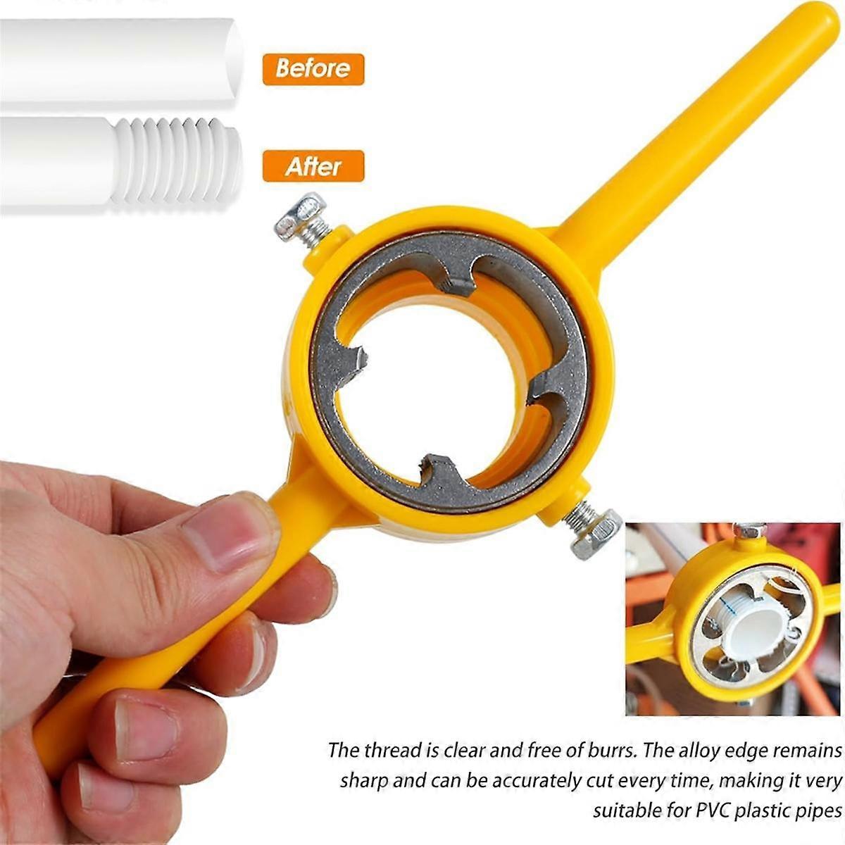 6Pcs PVC Thread Maker Tool, Pipe Threader Plumbing Tool, Pipe Threader ...