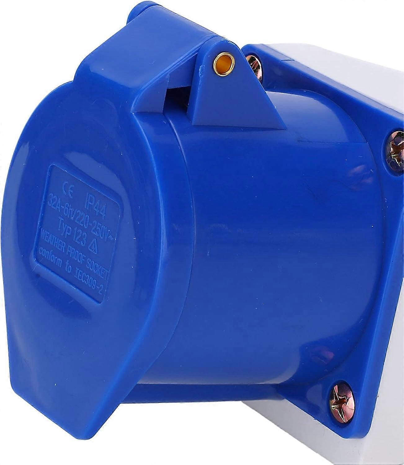 Single Phase Socket, 3 Pin Industrial Power Socket, 32A 220-250V ...