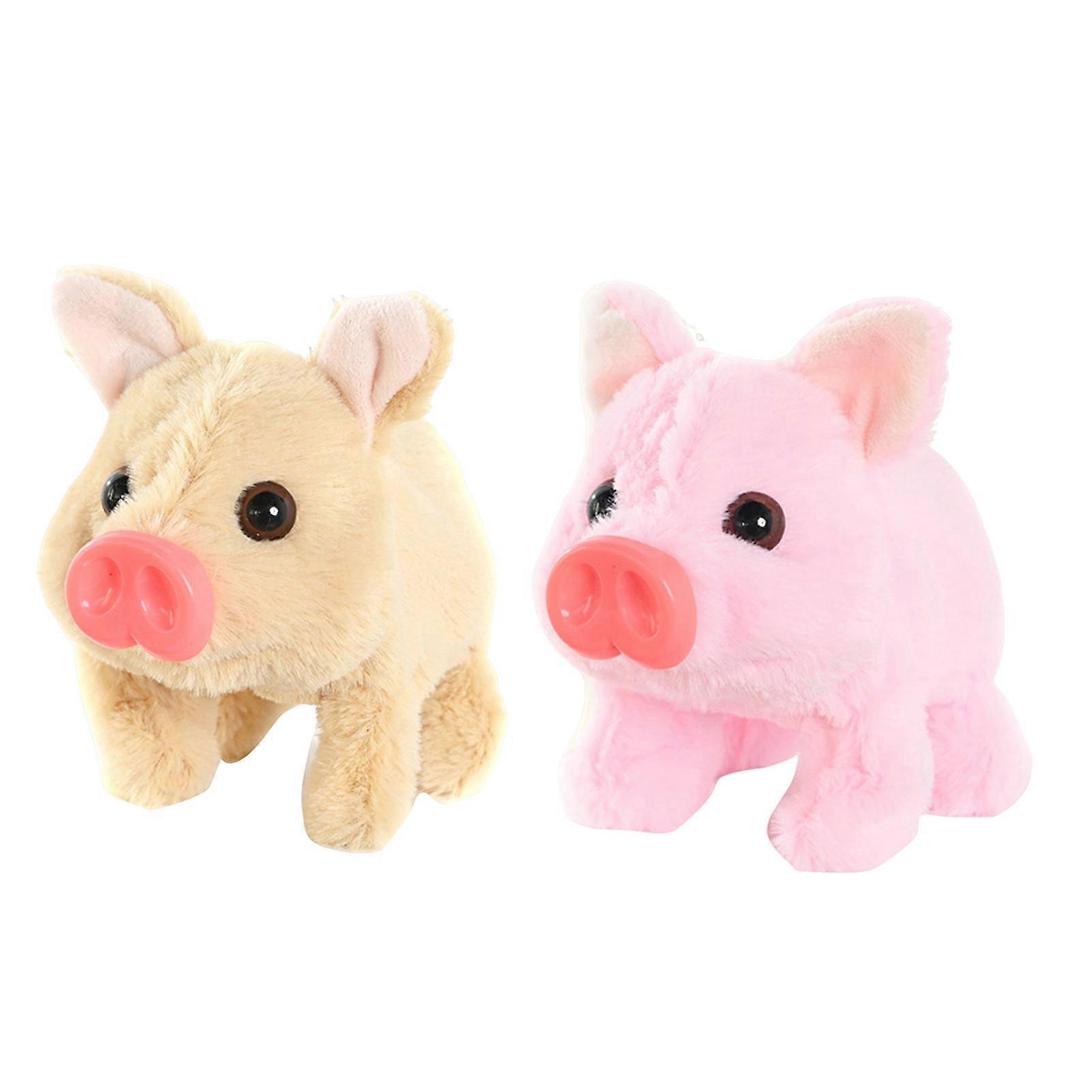 Electric Plush Pig Toy with Sound Movable Nose Mouth Interactive ...