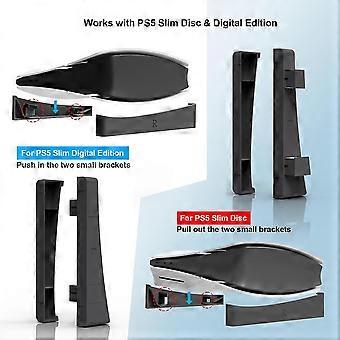 PS5 slank vandret fod, ps5 slank konsolfod, basisstativ Kompatibel Playstation 5 Disc & Digital ...