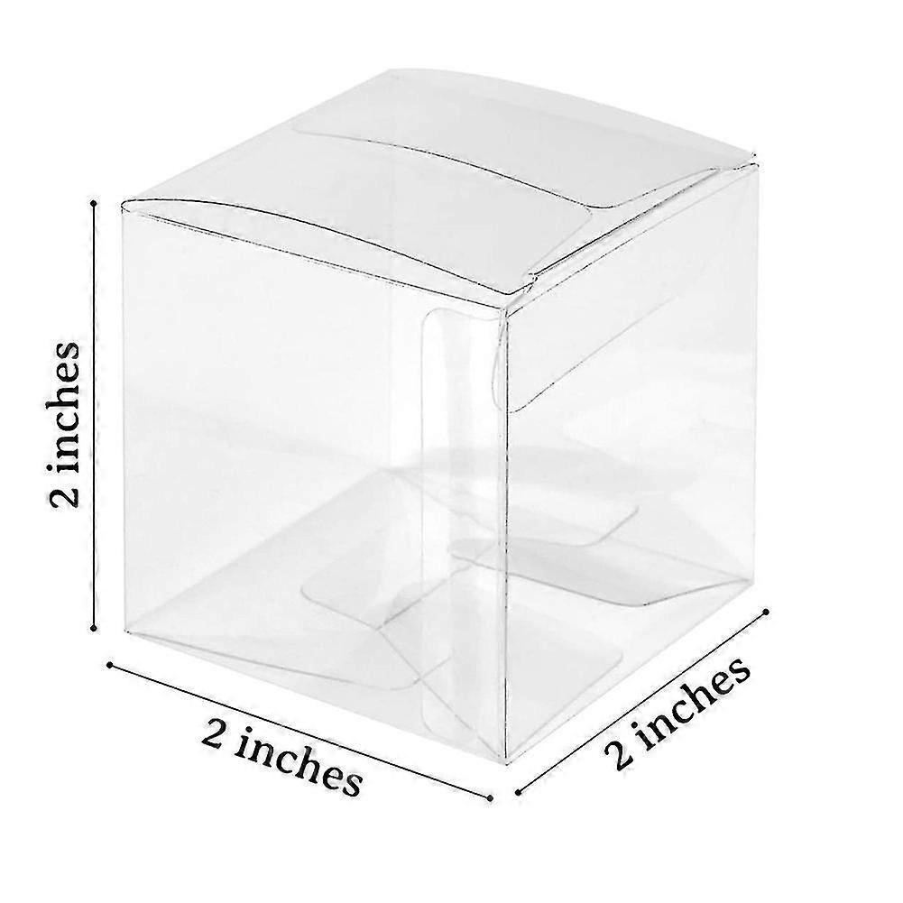 50pcs Clear Plastic Boxes For Gifts Pvc Packing Box Gift Packaging ...