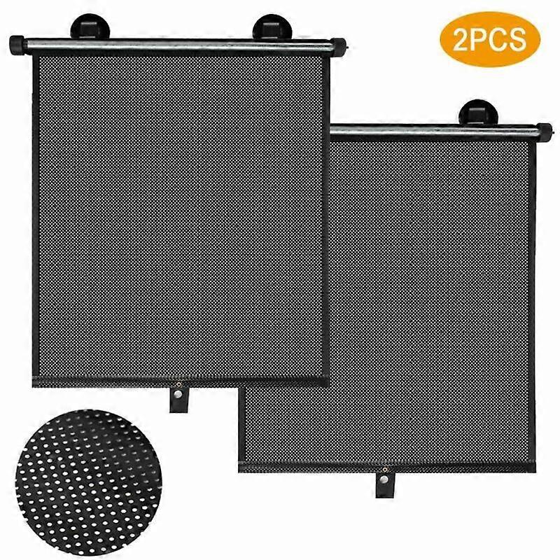 2pcs Retractable Car Side Window Baby Sun Shade Shield Cover Roll ...