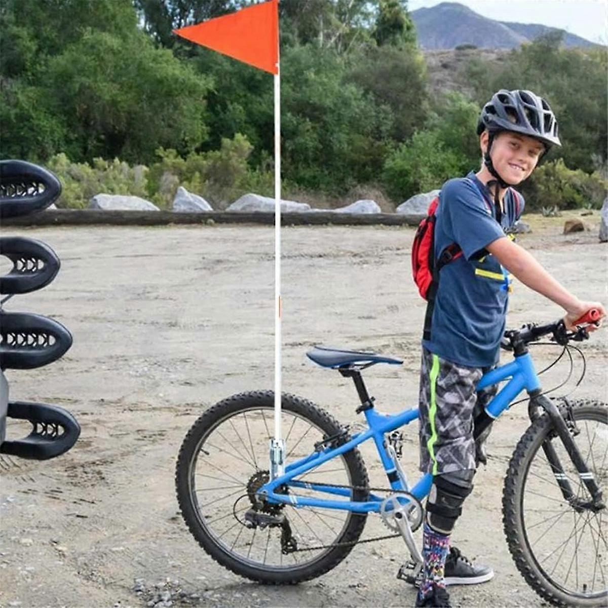 Bike Safety Flag Kid Bike Trailer Flag Reflective Children Flag with ...