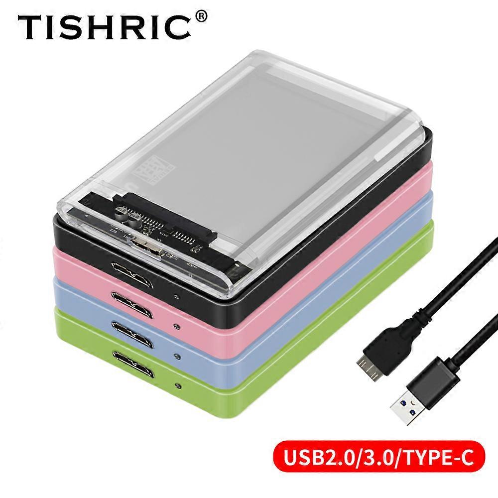 TISHRIC External HD Case 2.5 HDD Case SSD External Hard Drive Box ...