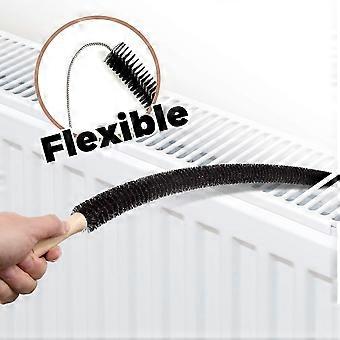 Radiator Cleaner Brush, 2 Pack Radiator Duster, Long Flexible With Wood ...