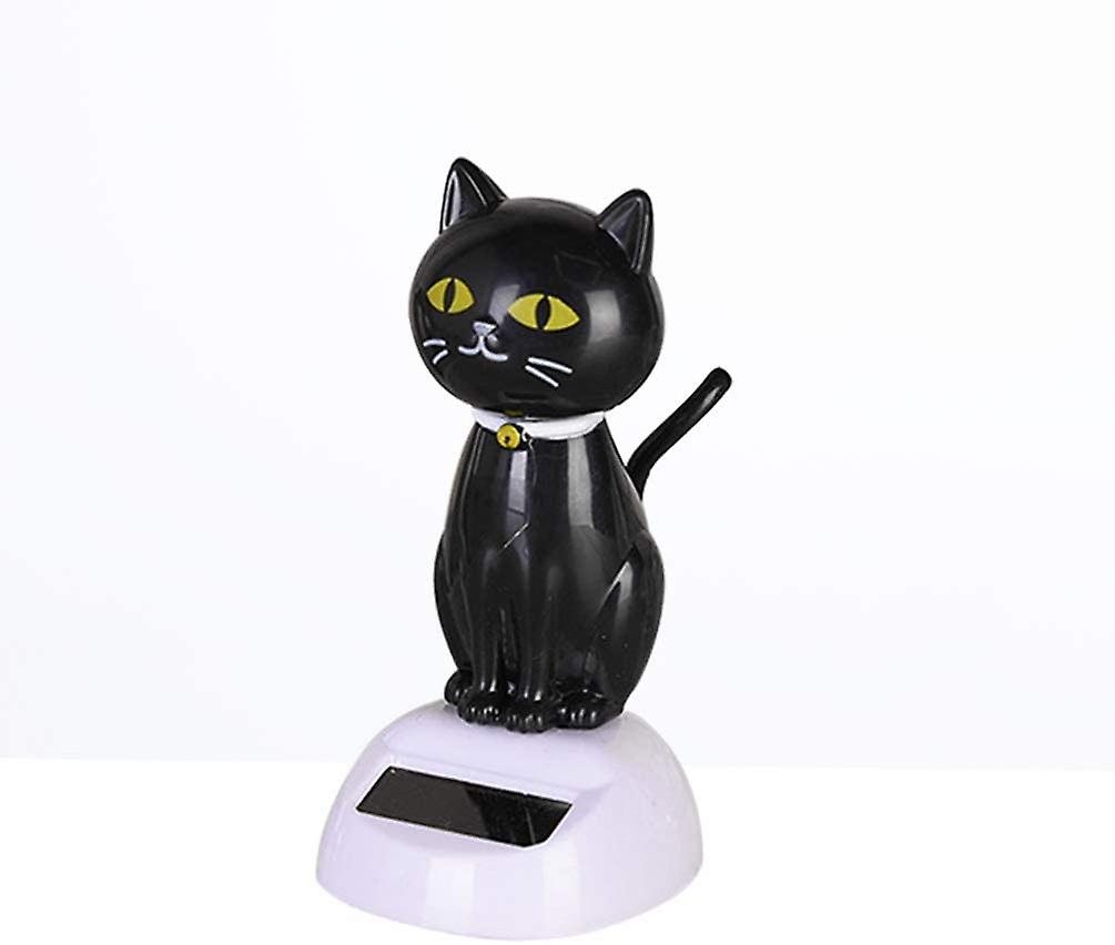 Solar Dancing Toys Bobble Head Toy Black Cat Animal Dancing Figur ...