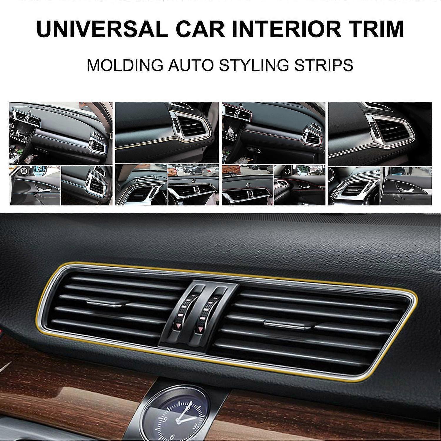 5M Car Interior Decorative Strips Electroplated Car Trim Strip Kit DIY ...