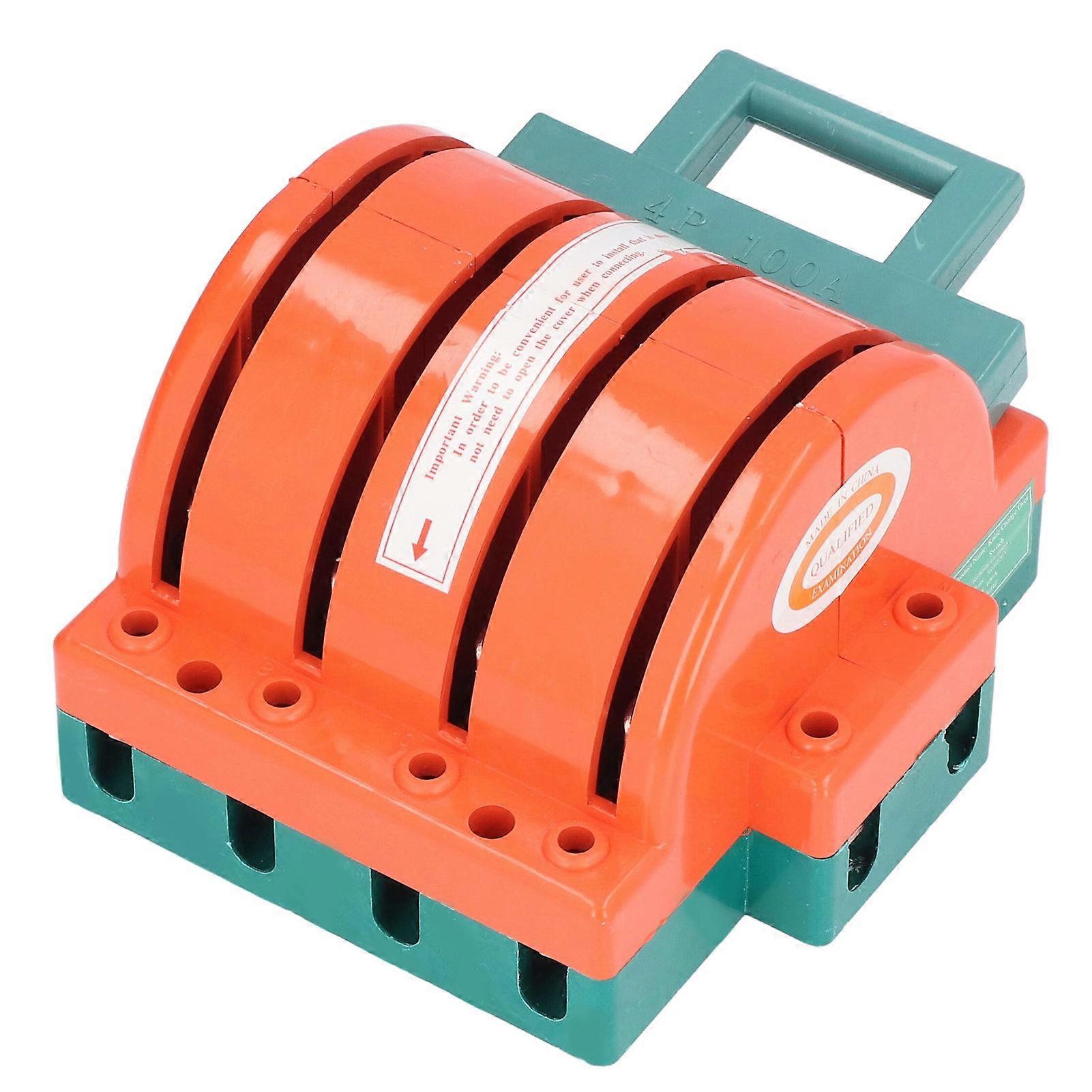 100A 4 Pole Double Throw Knife Switch Electrical Disconnect Knife ...