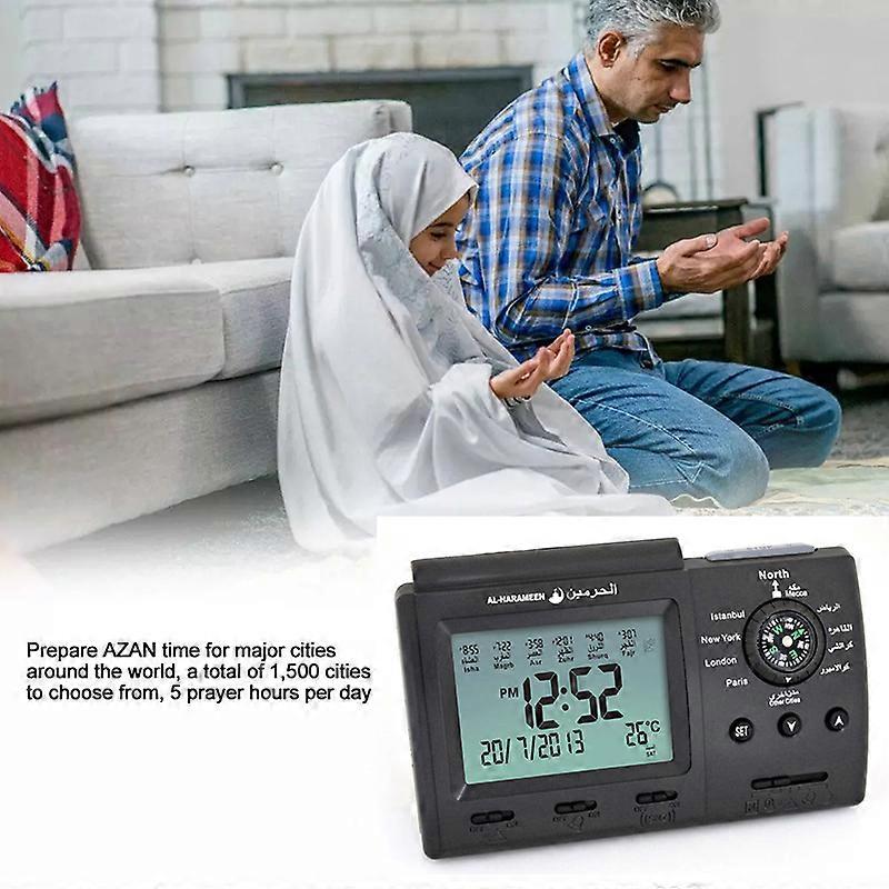 Azan Prayer Alarm Clock Automatic Islamic Prayer Reminder Table Digital ...